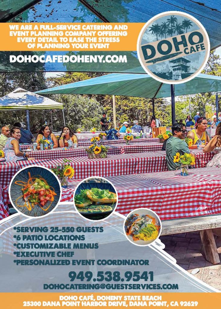 DOH Catering Flyer | Doho Cafe at Doheny State Beach